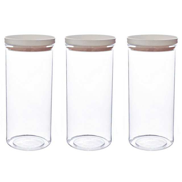Glass Jar, Stackable Glass Food Storage，Glass Food Storage Container ...