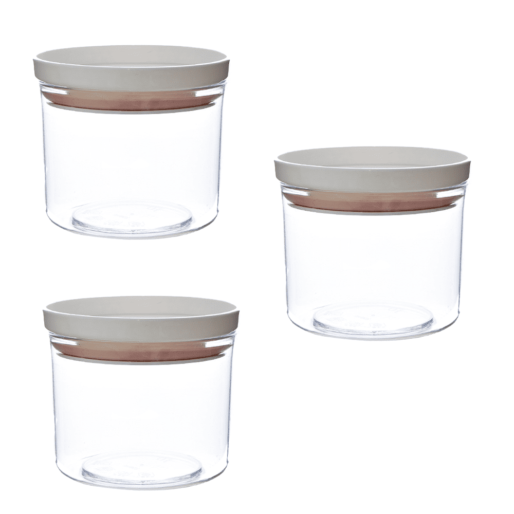 Airtight Stackable Glass Food Storage Jar for Pasta, Rice, Flour ...