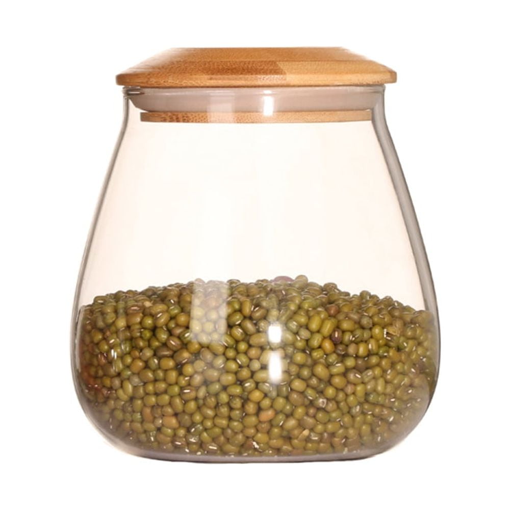 Glass Jar Tea Canister Storage Containers Coffee Containers Airtight ...