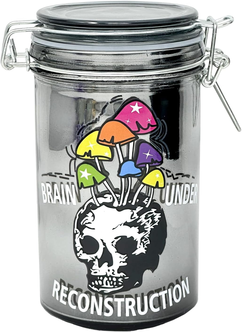 Glass Jar with Clamping Lid (Brain Under Reconstruction) - Walmart.com