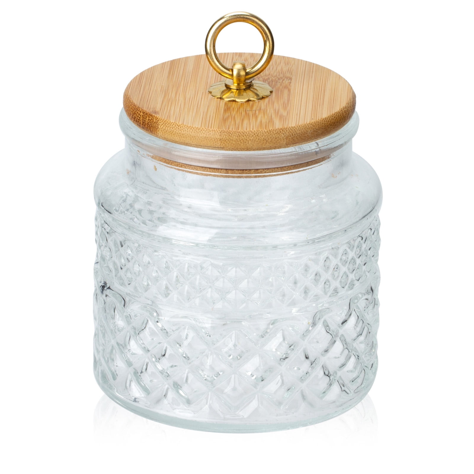 Glass Jars with Airtight Lid, Glass Coffee Nuts Canister Storage Jar ...