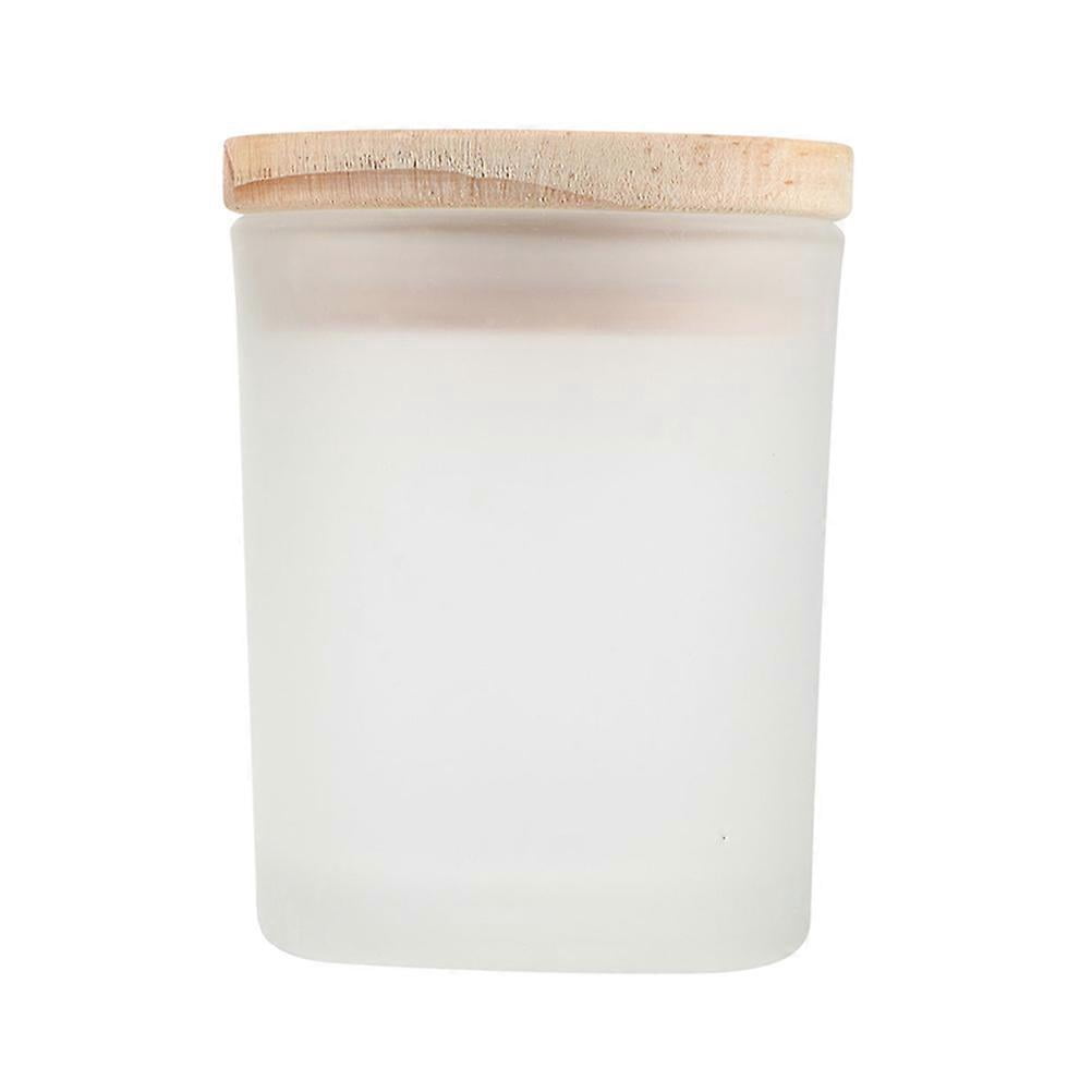 Glass Jars with Lids Round Wood Lid for Candle Holder Women Birthday ...