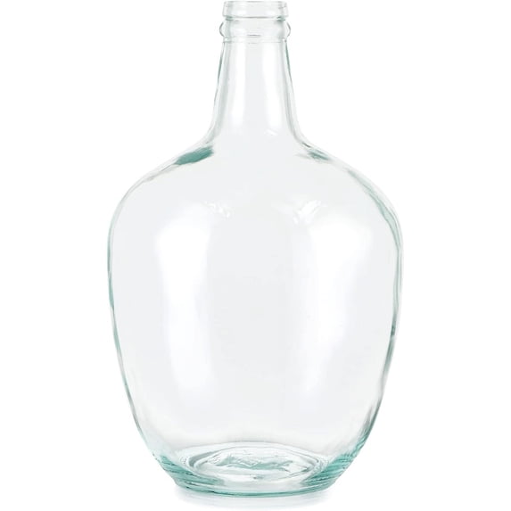 Glass Jug Vase 10" Tall, Clear Flower Vase, Decorative Bottle for ...