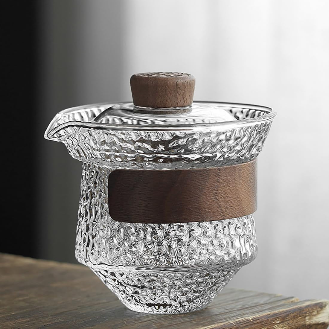 Glass Kung Fu Tea Pot Gai Wan Traditional Gongfu Tea Cup Comprised of Cup, Saucer and Lid Bowl ...