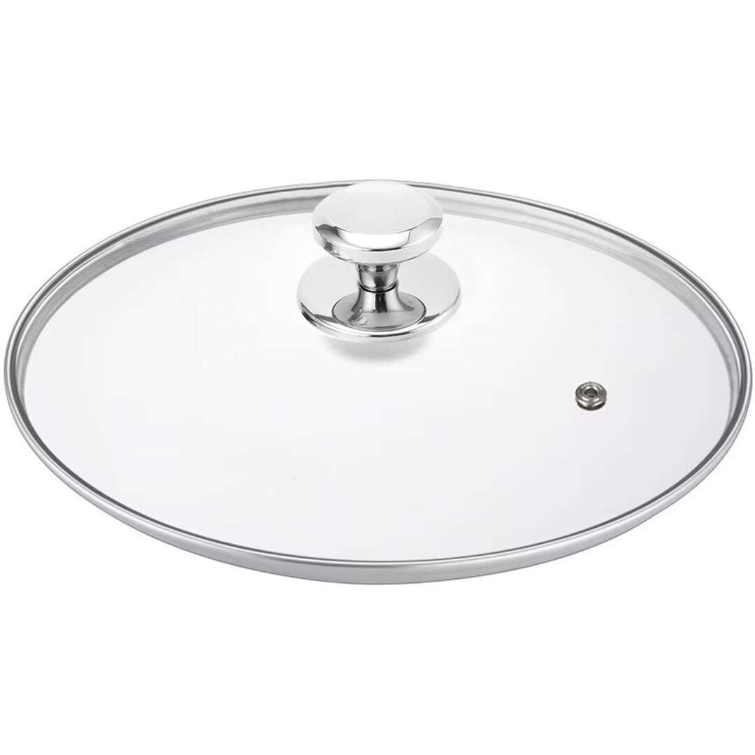 Glass Lid for 12.5 Inch Stainless Steel Cast Iron Skillets Frying Pans ...