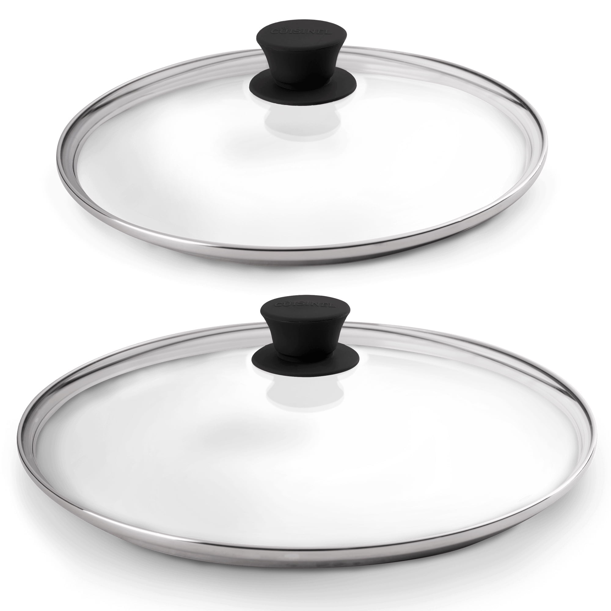 Glass Lids Set - 10" + 12"-Inch / 25.4cm+30.48cm / 264mm + 308mm ...