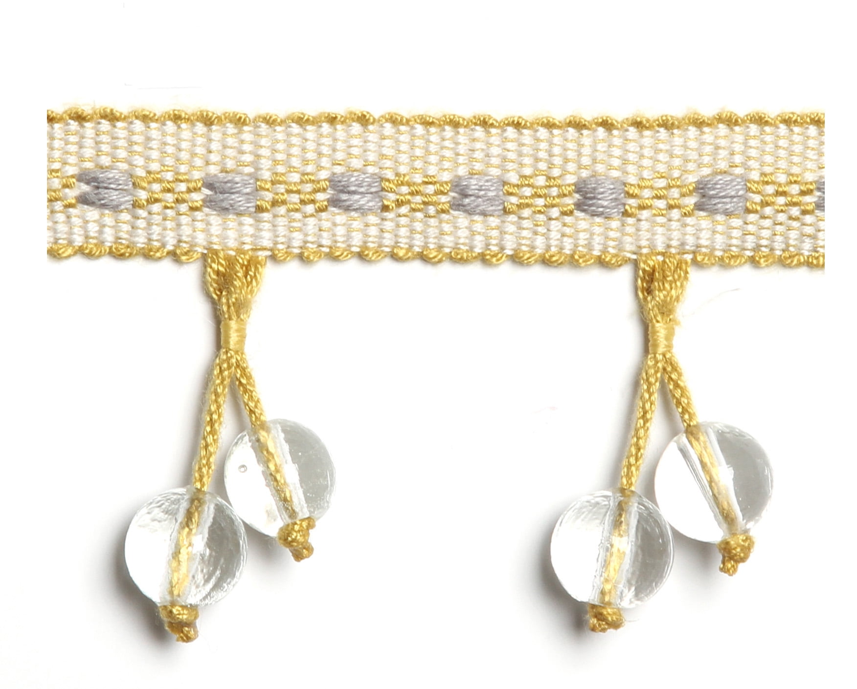Glass Like Beaded Fringe Trim by the Yard - Buccheri Collection ...