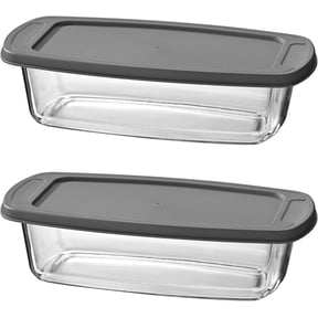 Glass Loaf Pans for Baking and Storage with Clear and Durable Designs