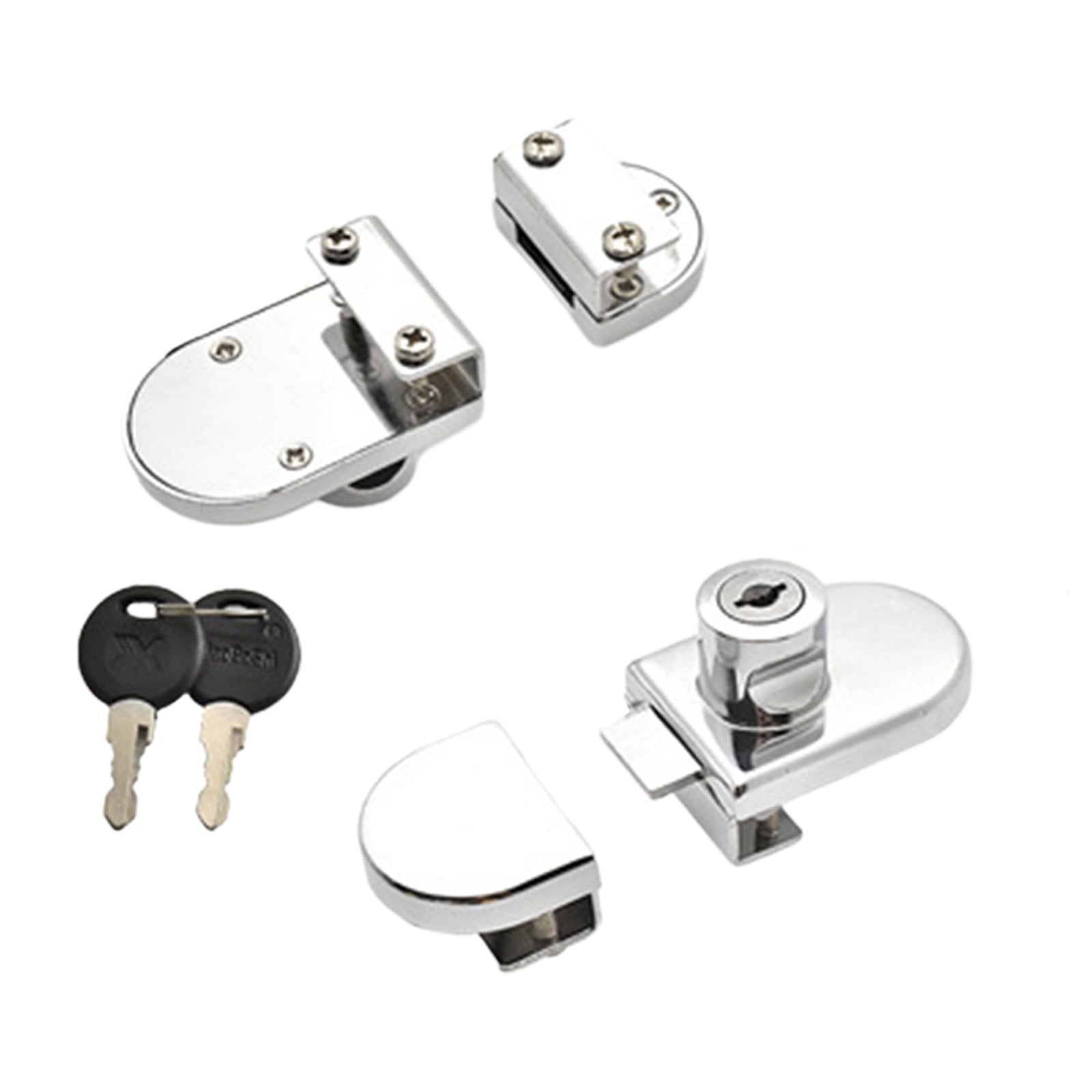 Glass Lock Showcase Cabinet Door Cylinder Sliding Glass Push Door Locks ...