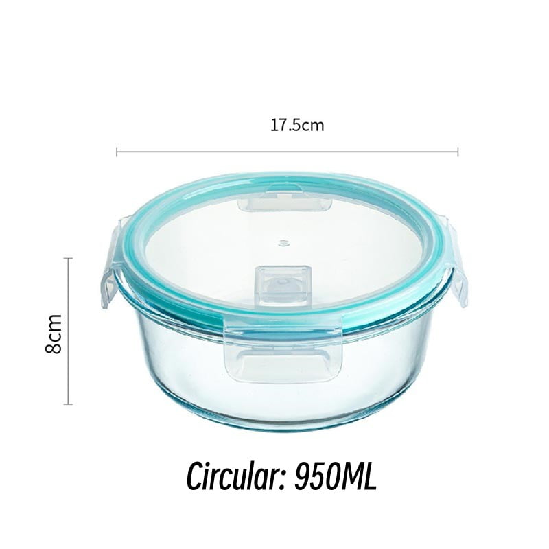 Glass Lunch Box Microwave oven heating Containers for Food Portable ...