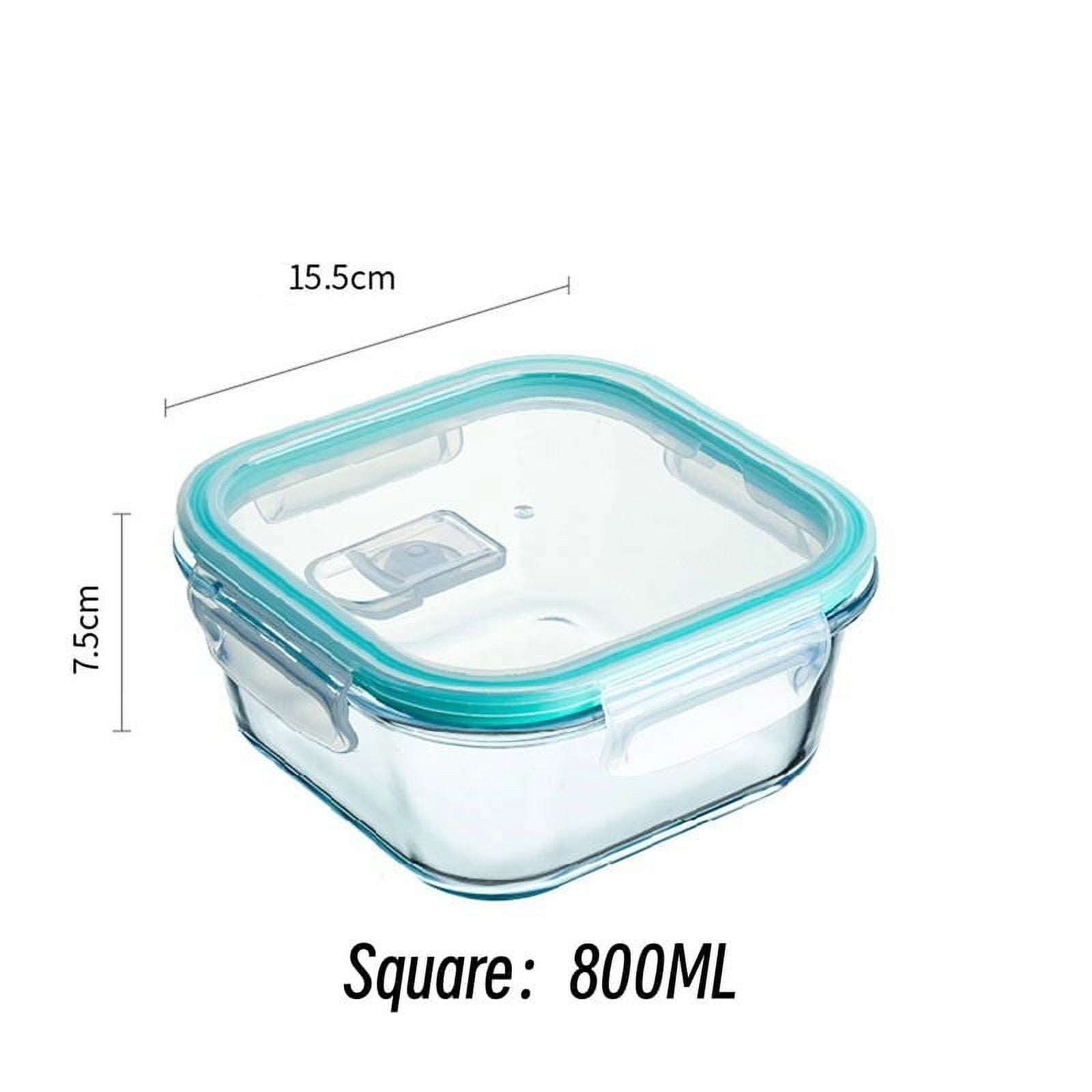 Glass Lunch Box Microwave oven heating Containers for Food Portable ...
