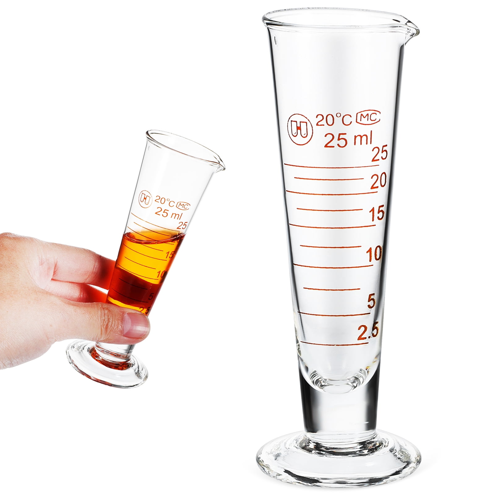 ifundom Cone Shaped Glass Measuring Cup Accurate Measurement Pouring ...