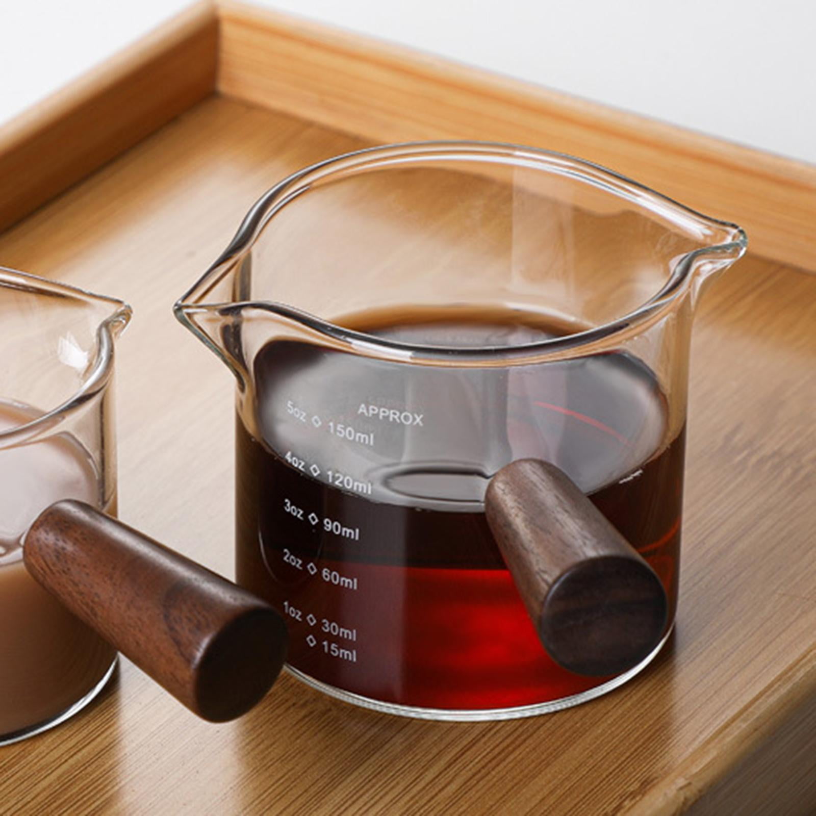 Glass Measuring Cup Double Mouthed Ounce Cup Drinkware Espresso Cup ...