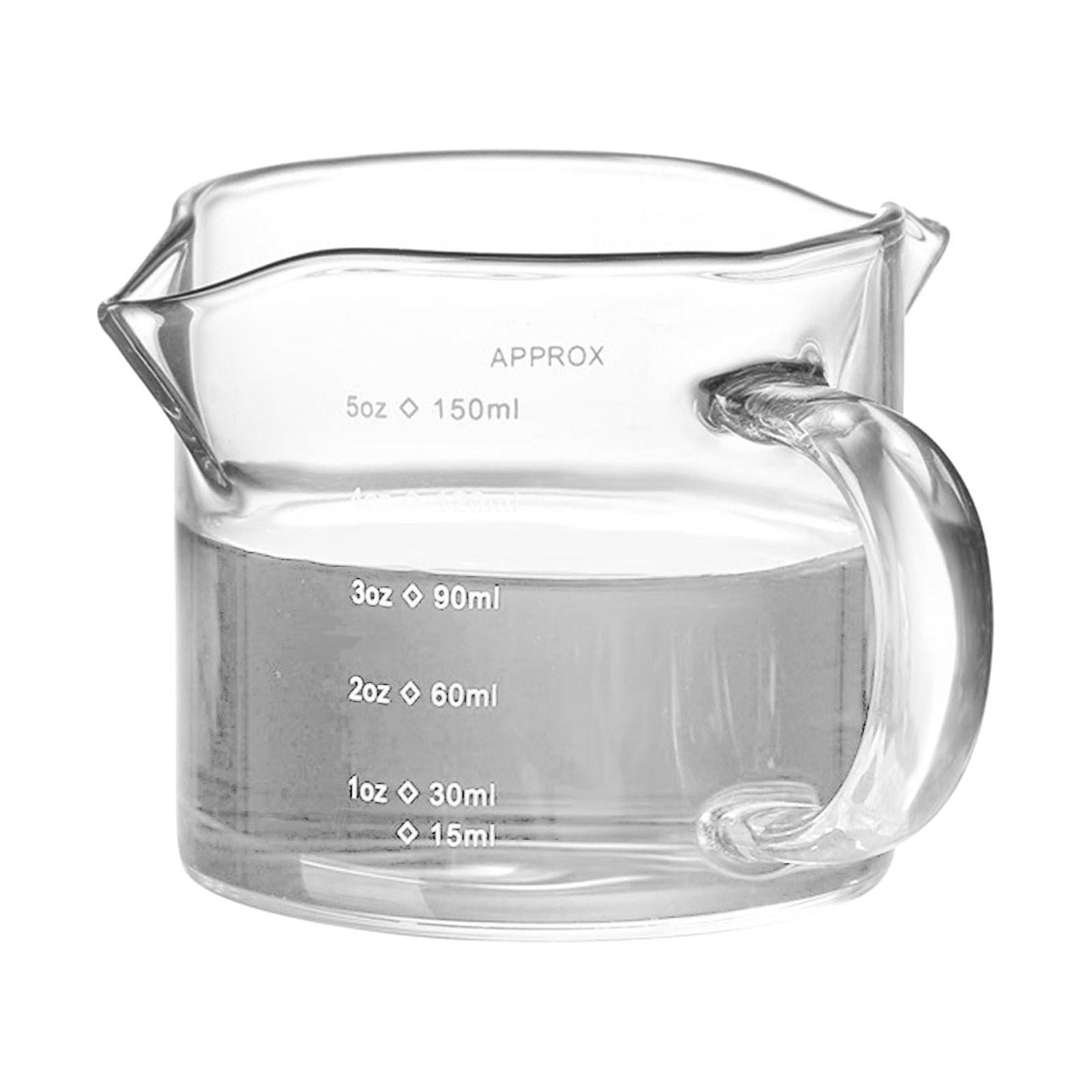 Glass Measuring Cup Double Spouts with Scale Temperature Resistant ...