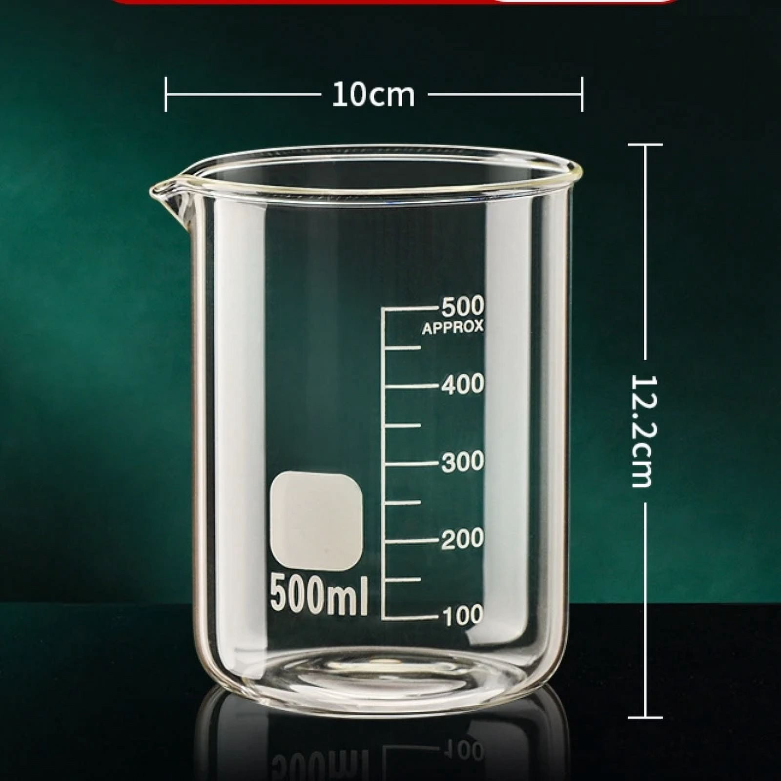 Glass Measuring Cup High Borosilicate Clear Scale Cup Heat-resisting ...