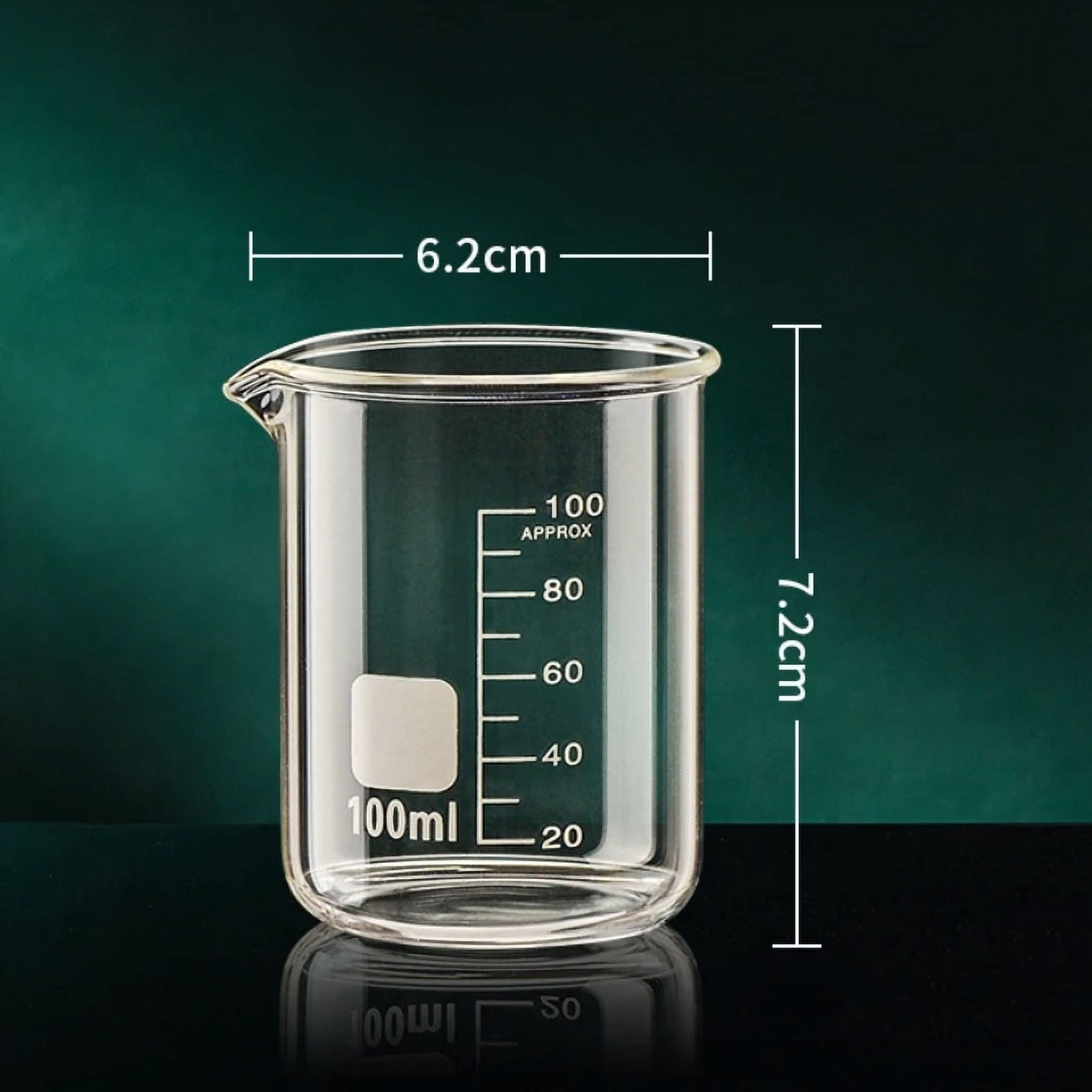 Glass Measuring Cup High Borosilicate Clear Scale Cup Heat-resisting ...