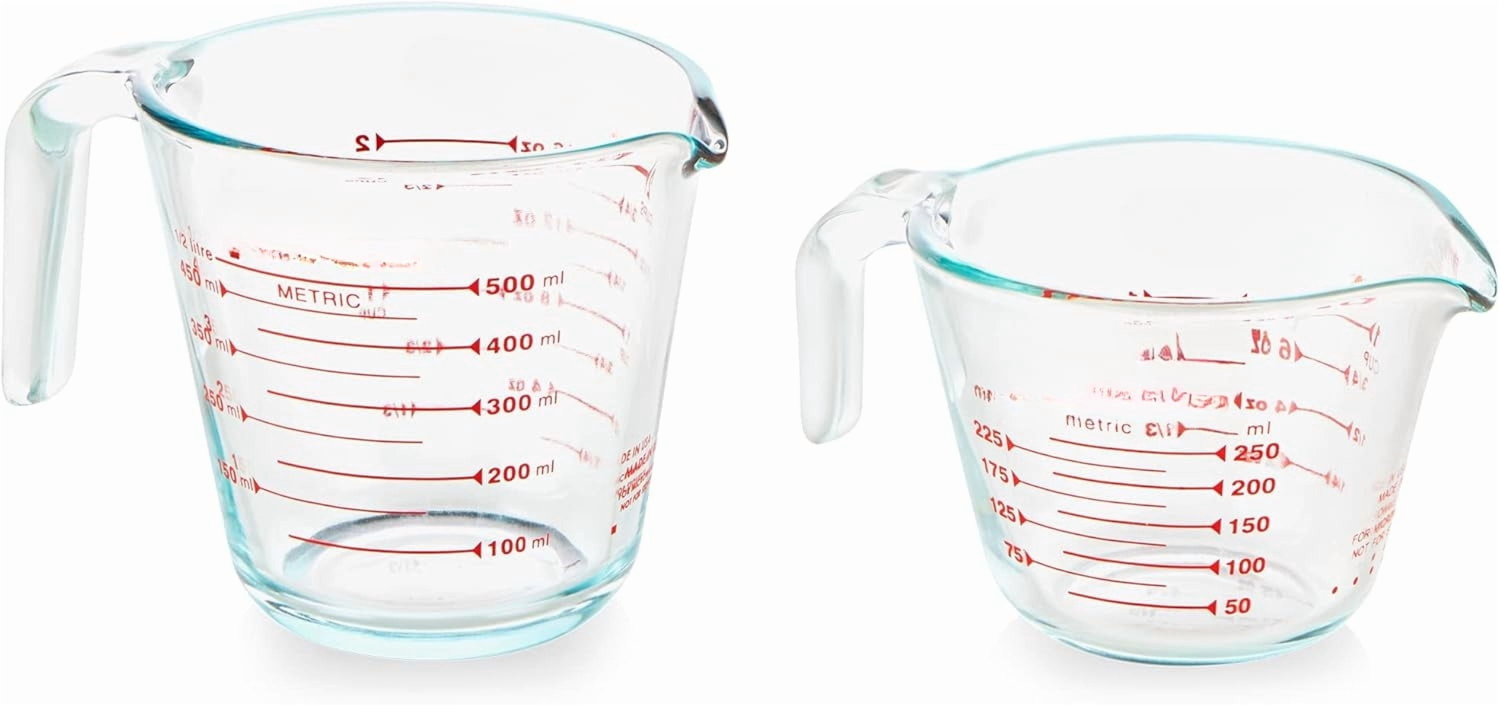 Glass Measuring Cup Set, Tempered Glass Liquid Measuring Cups ...