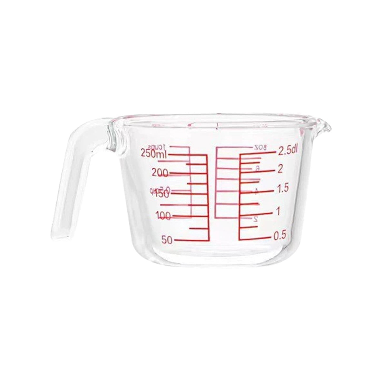 Glass Measuring Cups, (1 Cup) Measuring Cups for Prepping, Baking and ...
