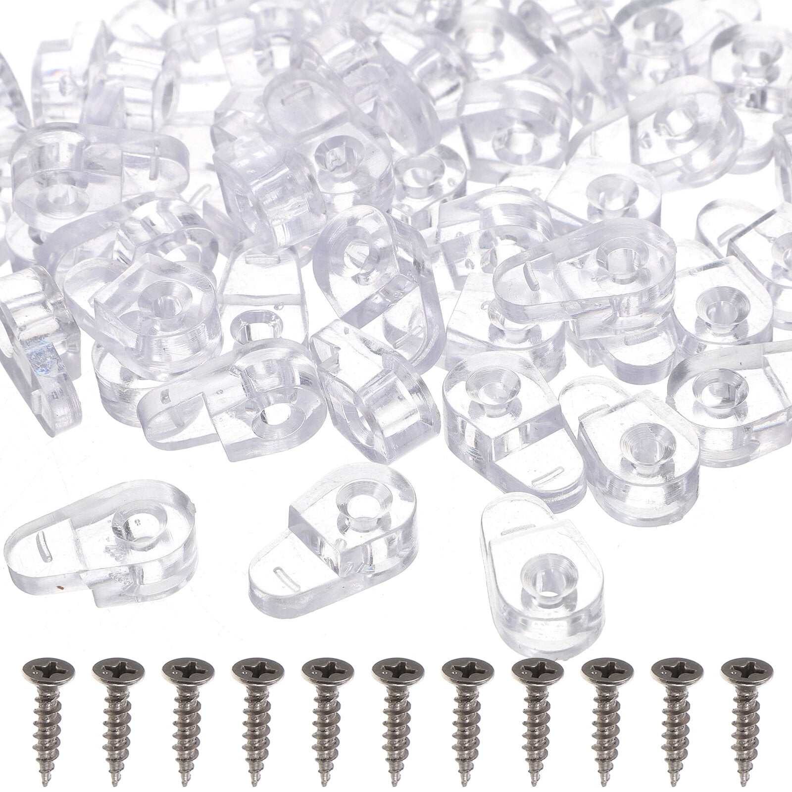 Glass Mirror Clip Plastic Shelves Fixing Clamps Mirrors Hanging Clips ...