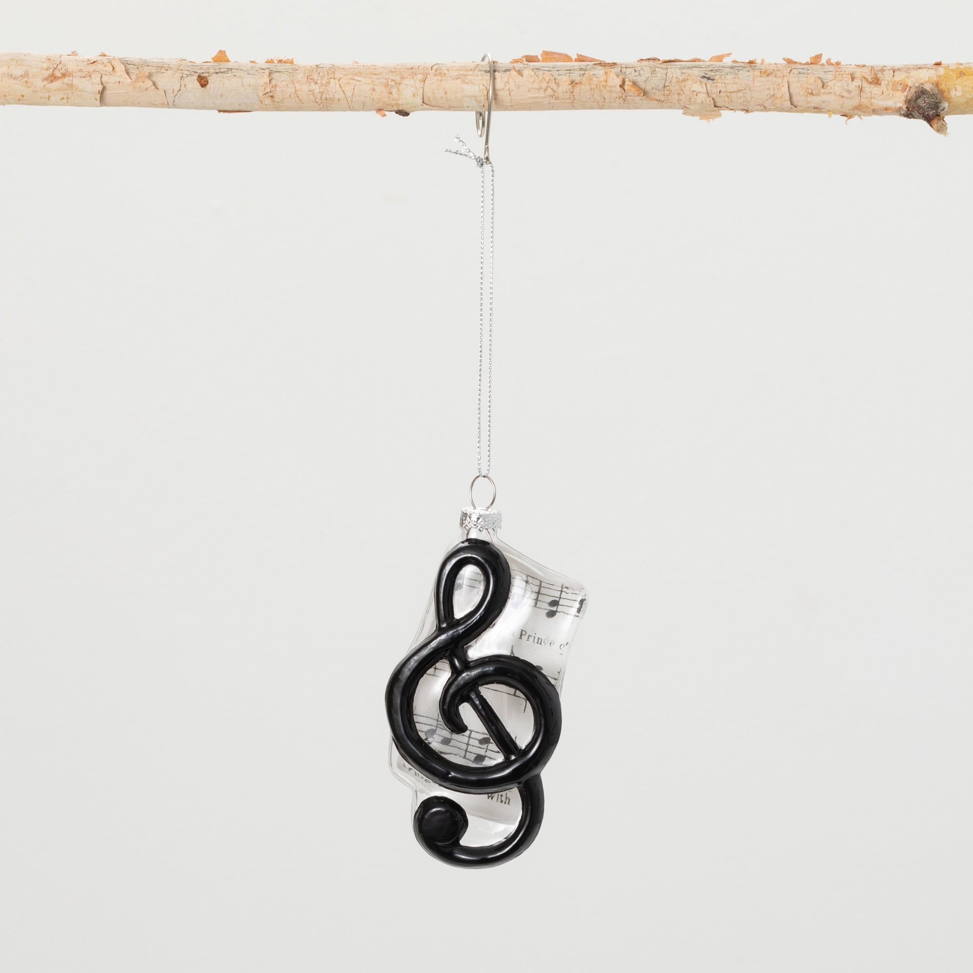 Glass Musical Note Ornament Multicolor 4"H Glass - Walmart.com