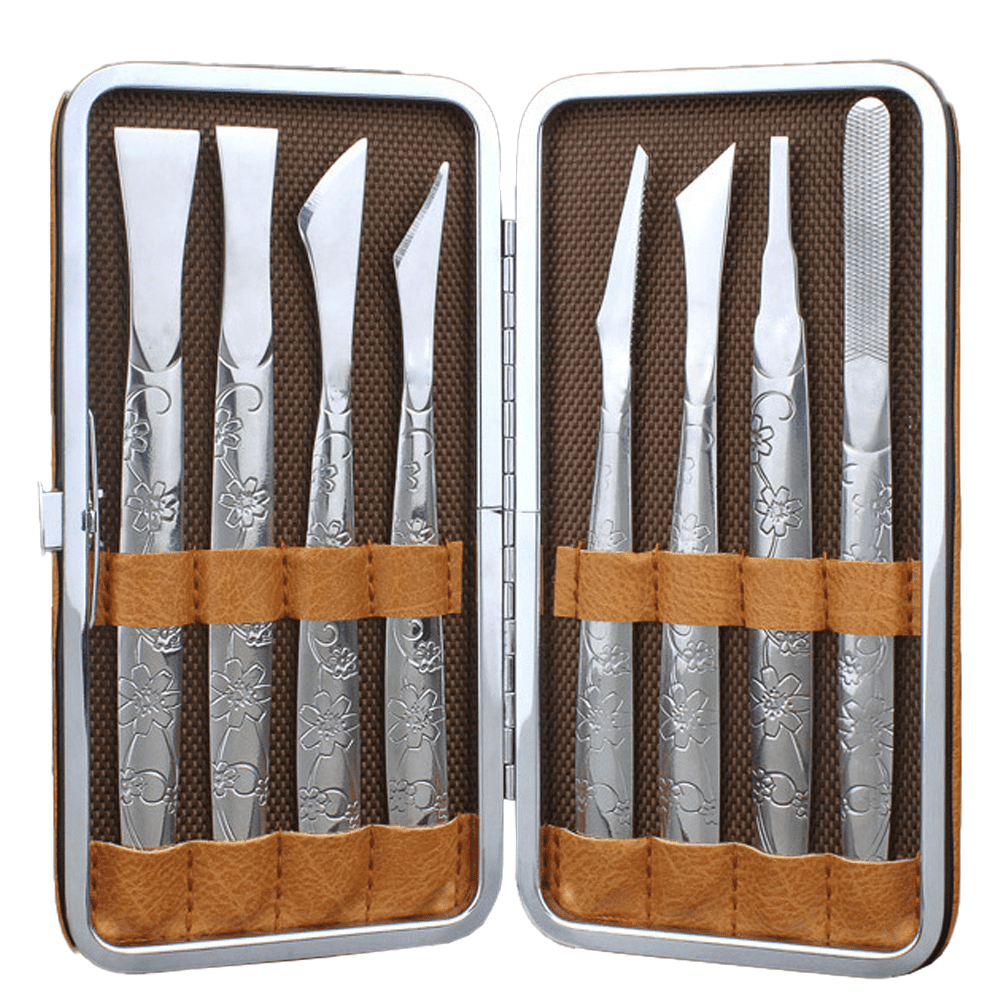 Glass Nail File Ingrown Toenail Kit, Pedicure Knife Set in Medical ...