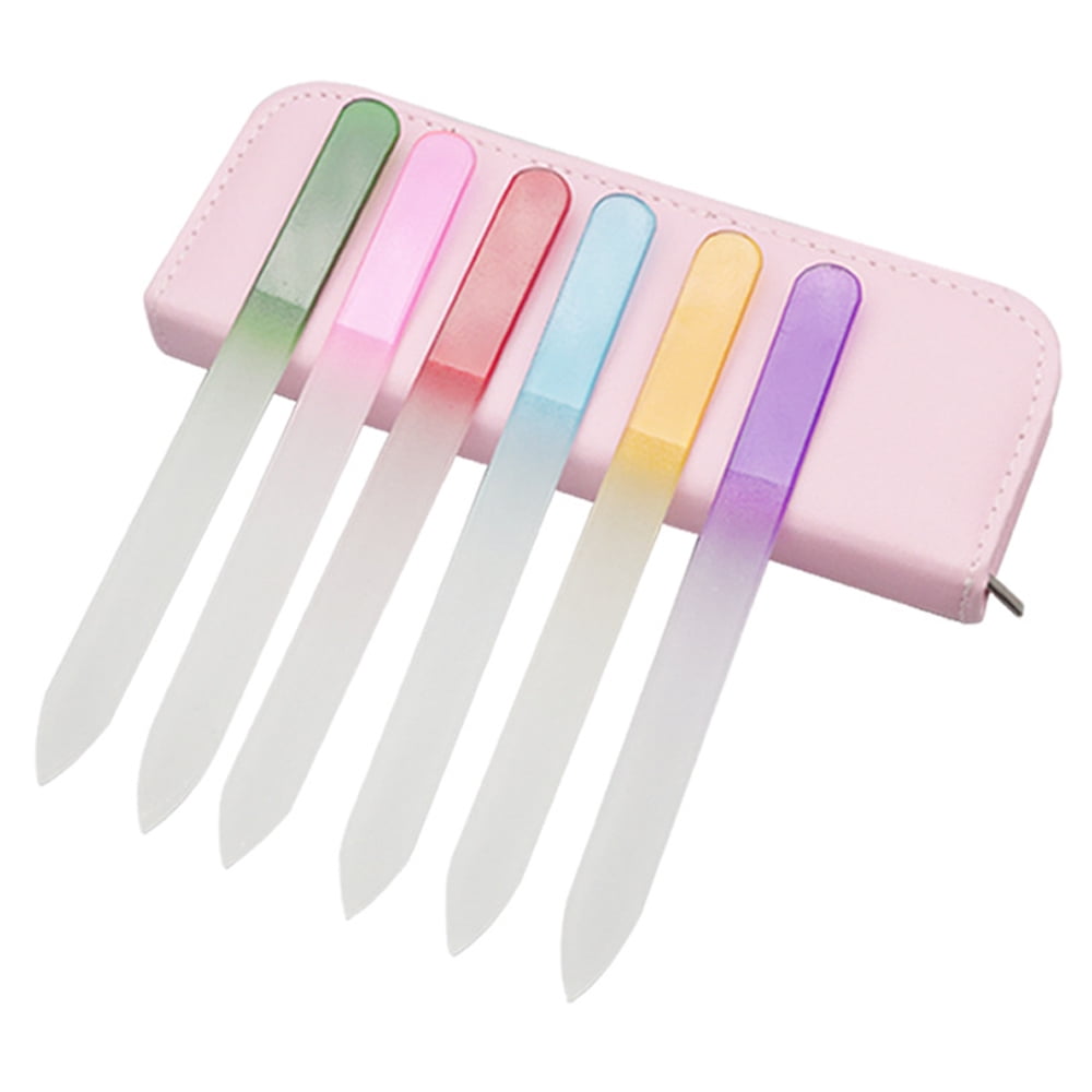 Glass Nail File Set, Crystal Nail File and Buffers, Nail Shiner ...