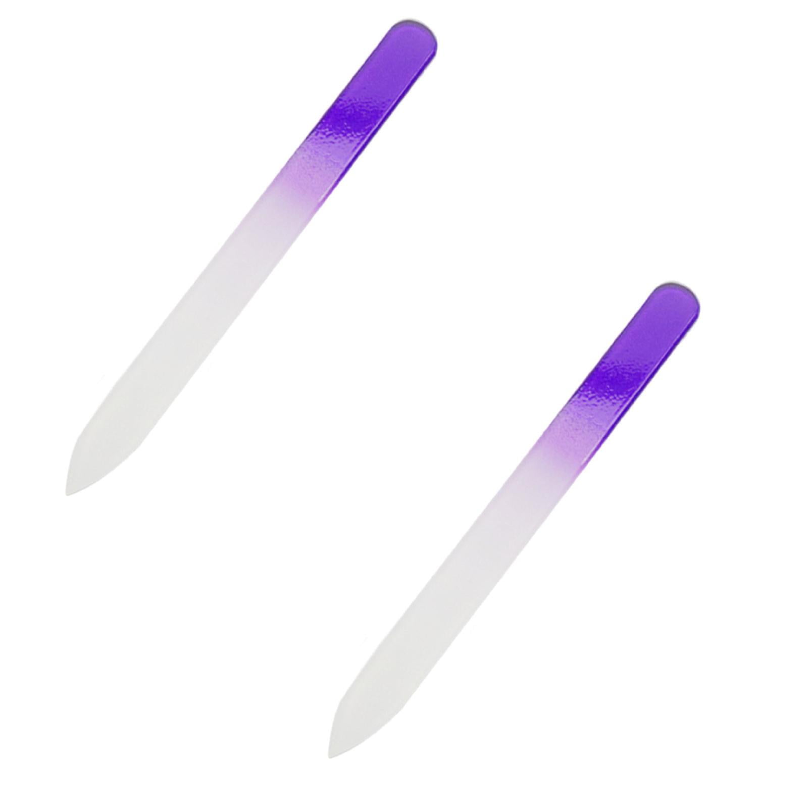 Glass Nail Files Manicure Set, Double Sided Pedicure Files - Glass Nail ...