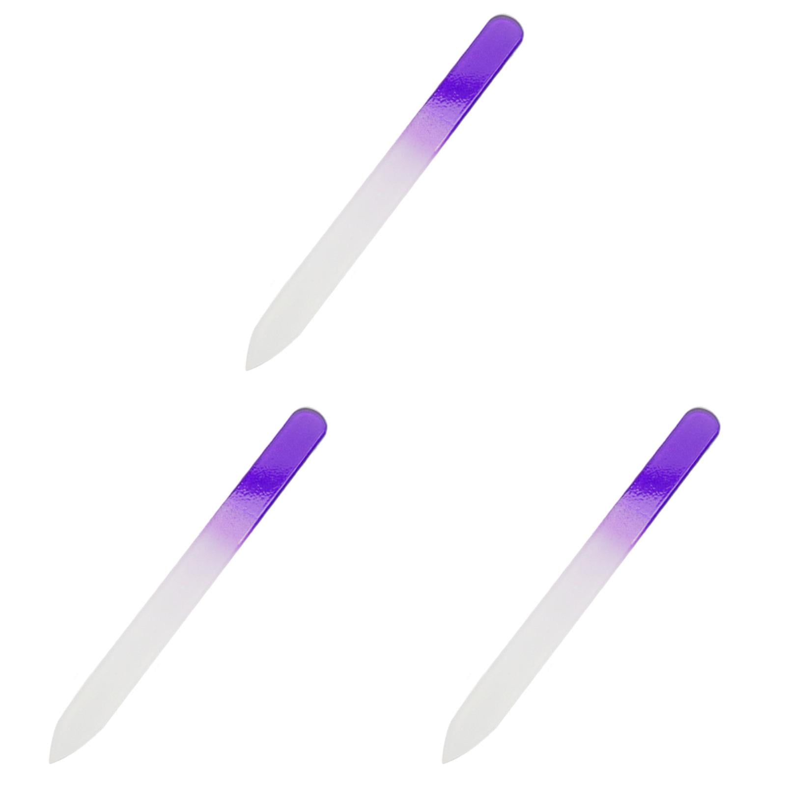Glass Nail Files Manicure Set, Double Sided Pedicure Files - Glass Nail ...