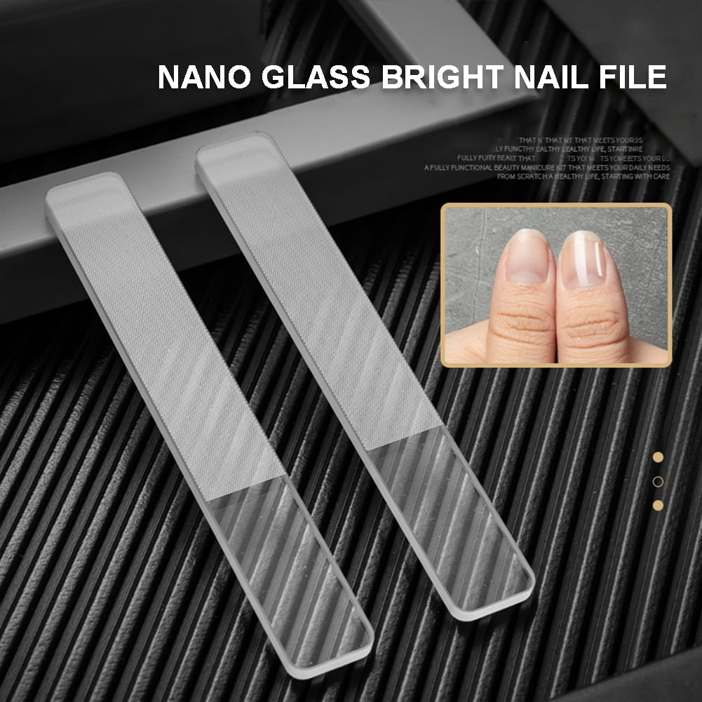 Glass Nail Shiner - 3PC Upgrade Nano Nail Buffers Glass Nail File ...