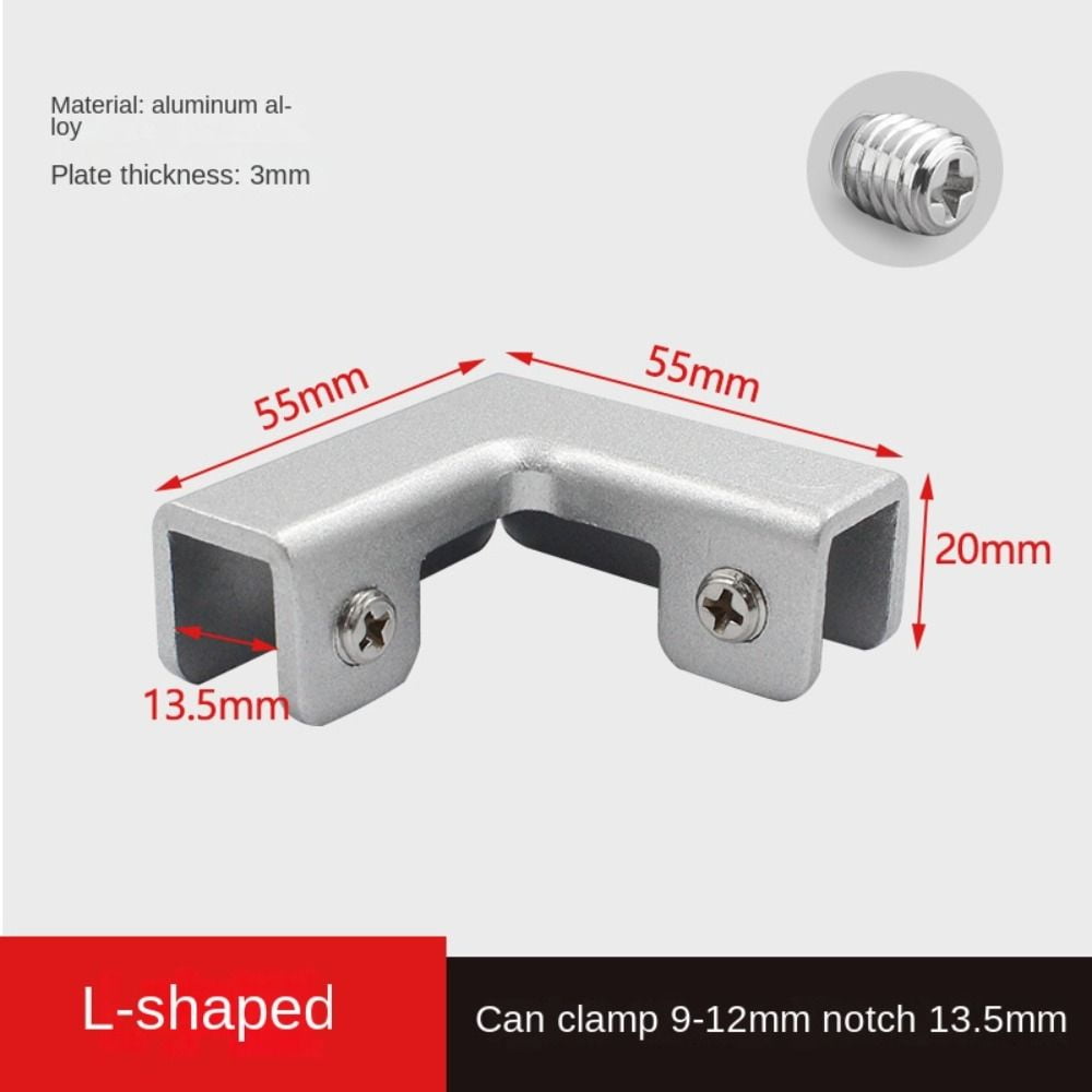 Glass New T-cross Aluminum Alloy L-type Reinforcement Fixing Clip Angle ...