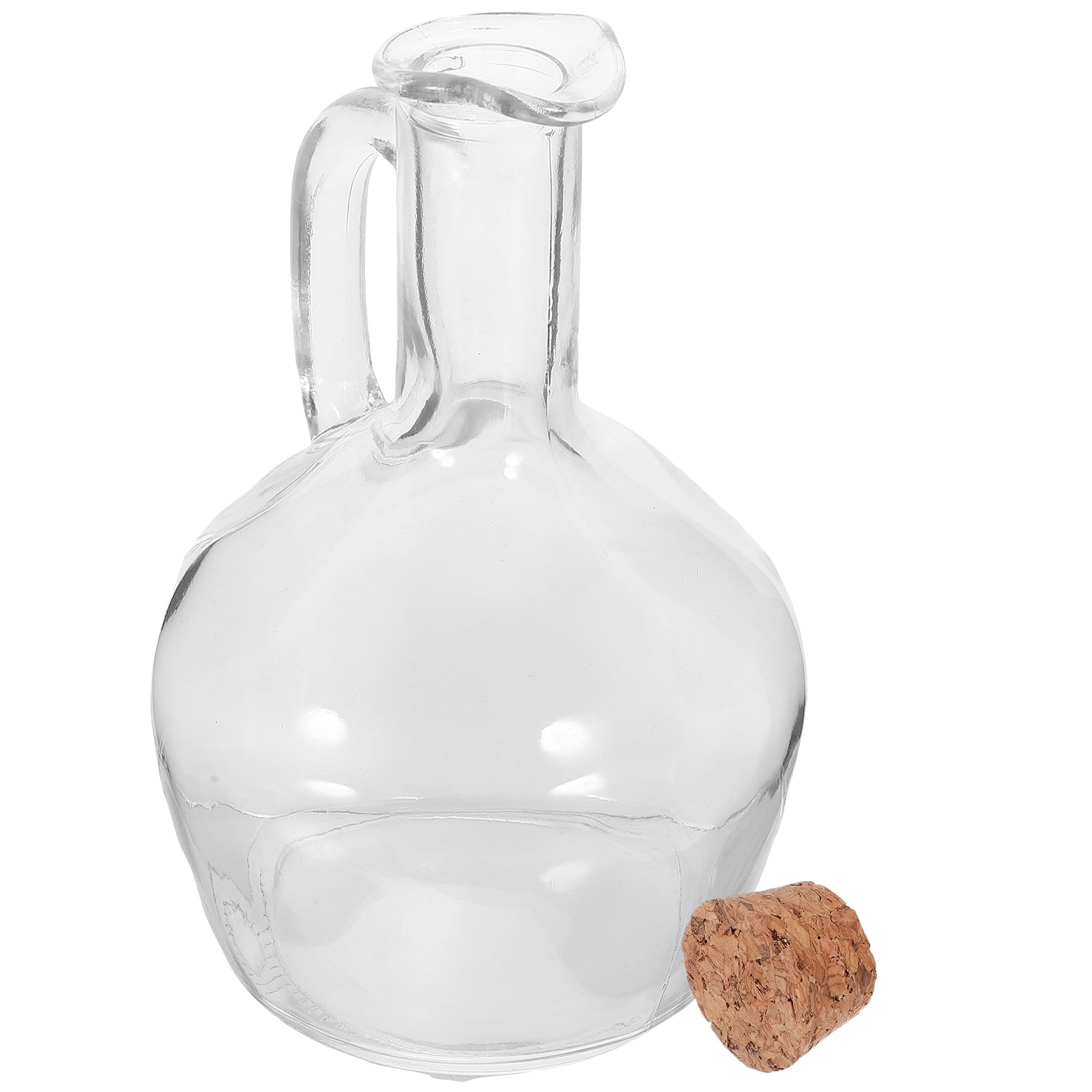 Glass Oil Bottle Olive Dispenser for Kitchen Cruet Vinegar Dispensing ...