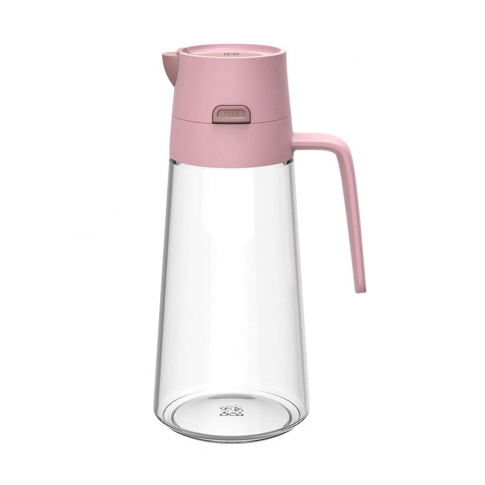 Glass Oil Dispenser with Automatic Lid Opening Closing | Transparent ...