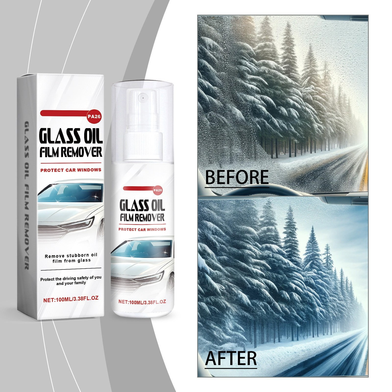 Glass Oil Film Cleaner Multifunctional Car Windshield Cleaning Stain ...