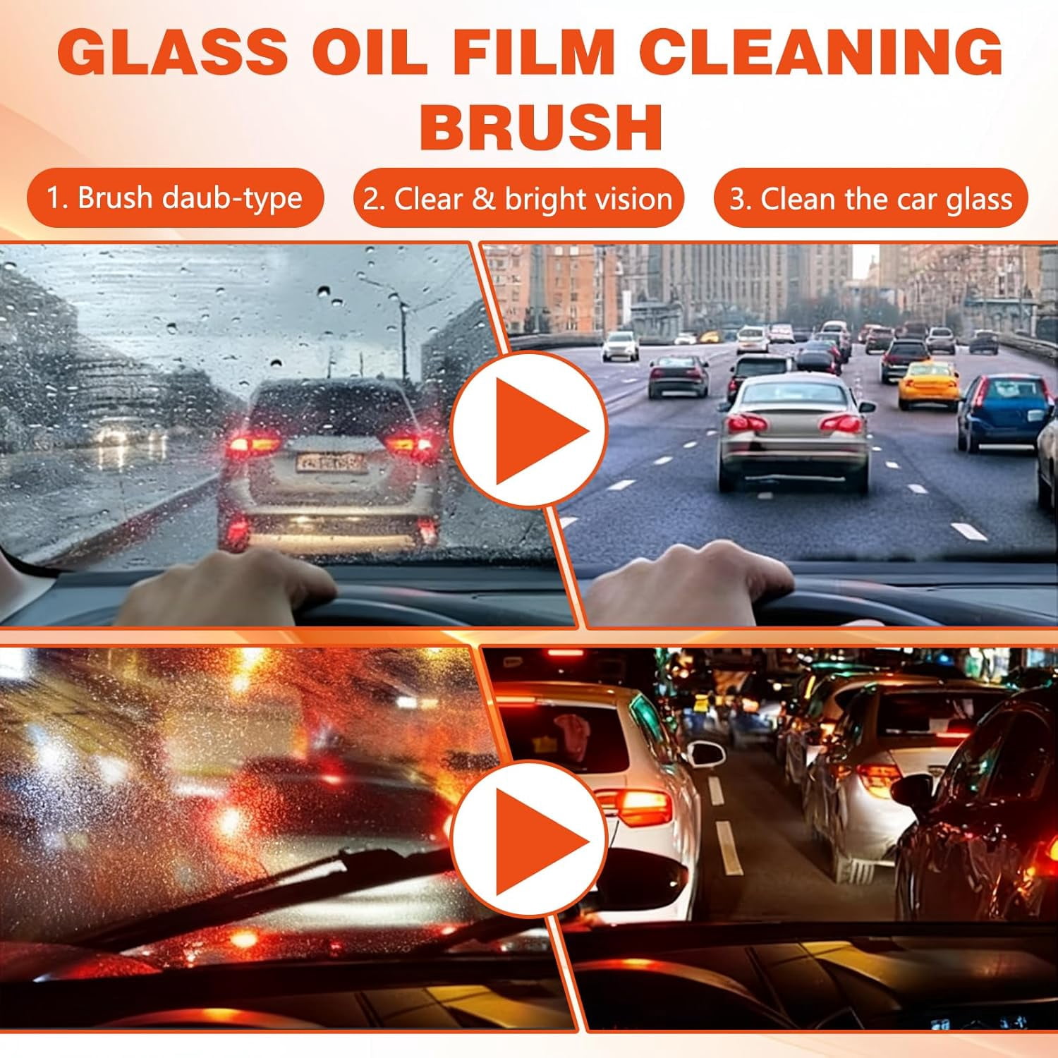 Glass Oil Film Remover for Car, Windshield and Window Cleaner Spray ...