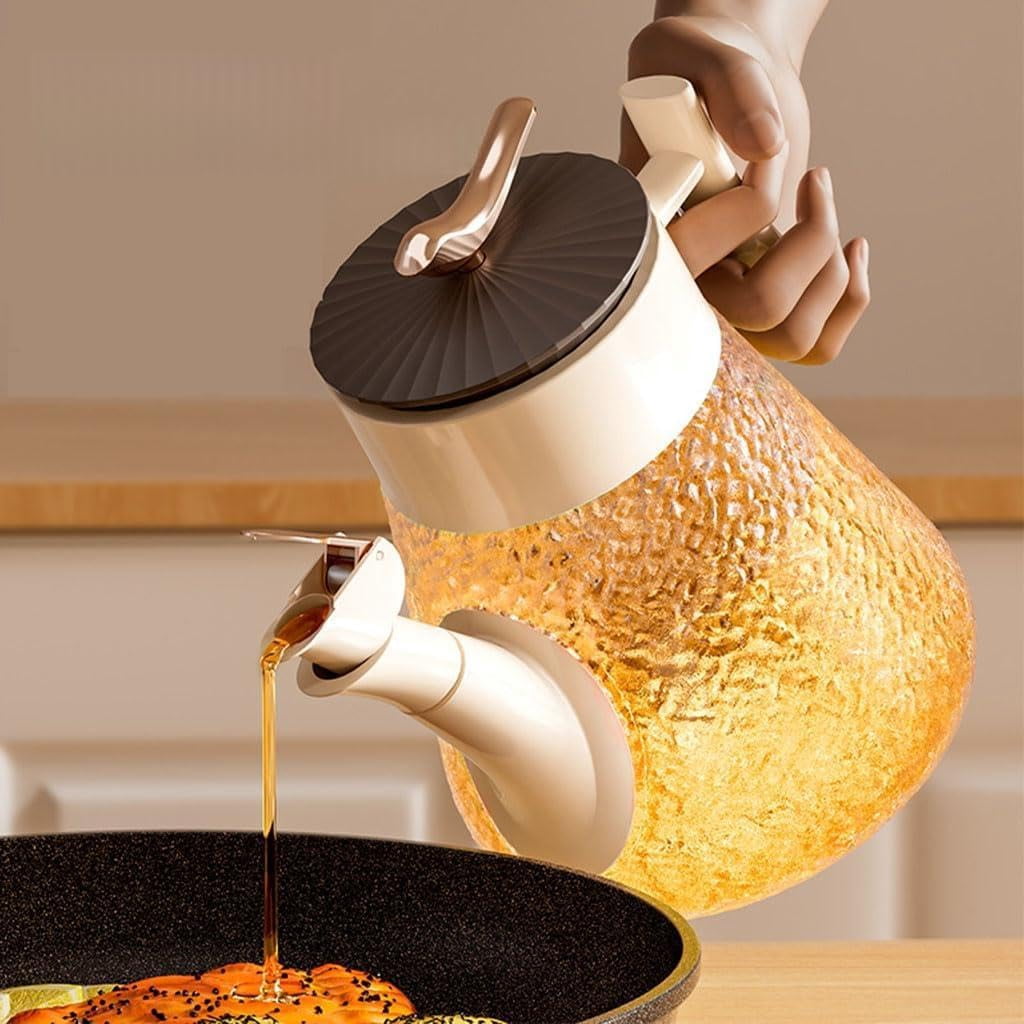 Glass Oil Pot, Household Non Hanging Oil Bottle, Oil Pouring and ...