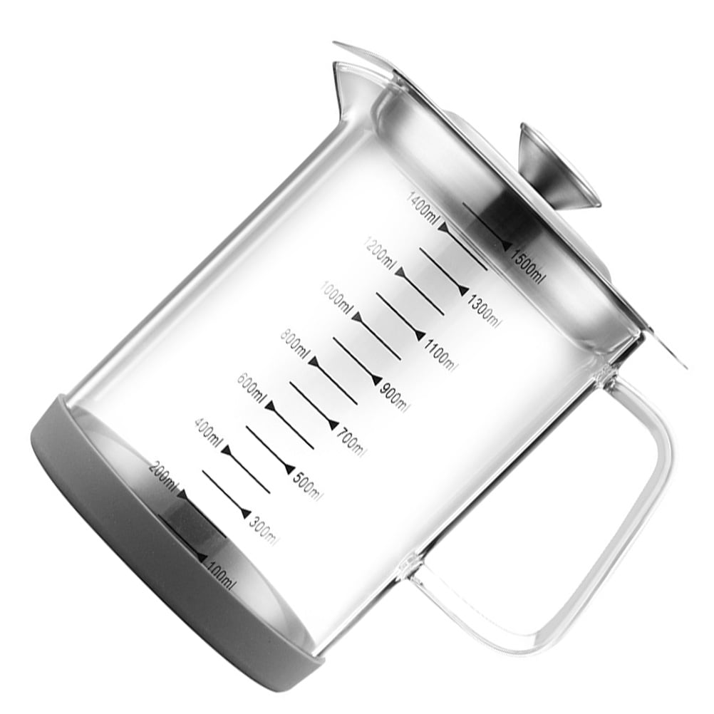 MEIBUTYUP Oil Container with Filter Design for Kitchen Use Transparent ...