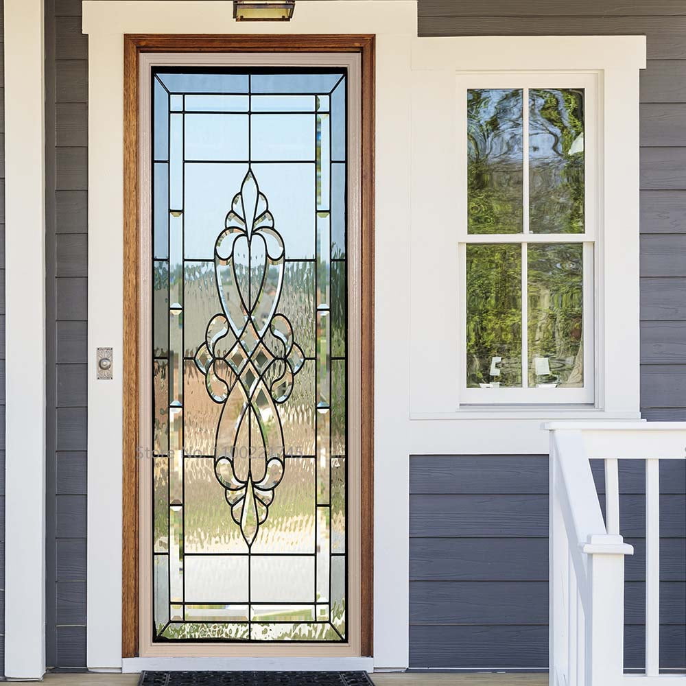 Glass Outdoor Landscape Whole Door Sticker Living Room Decoration ...