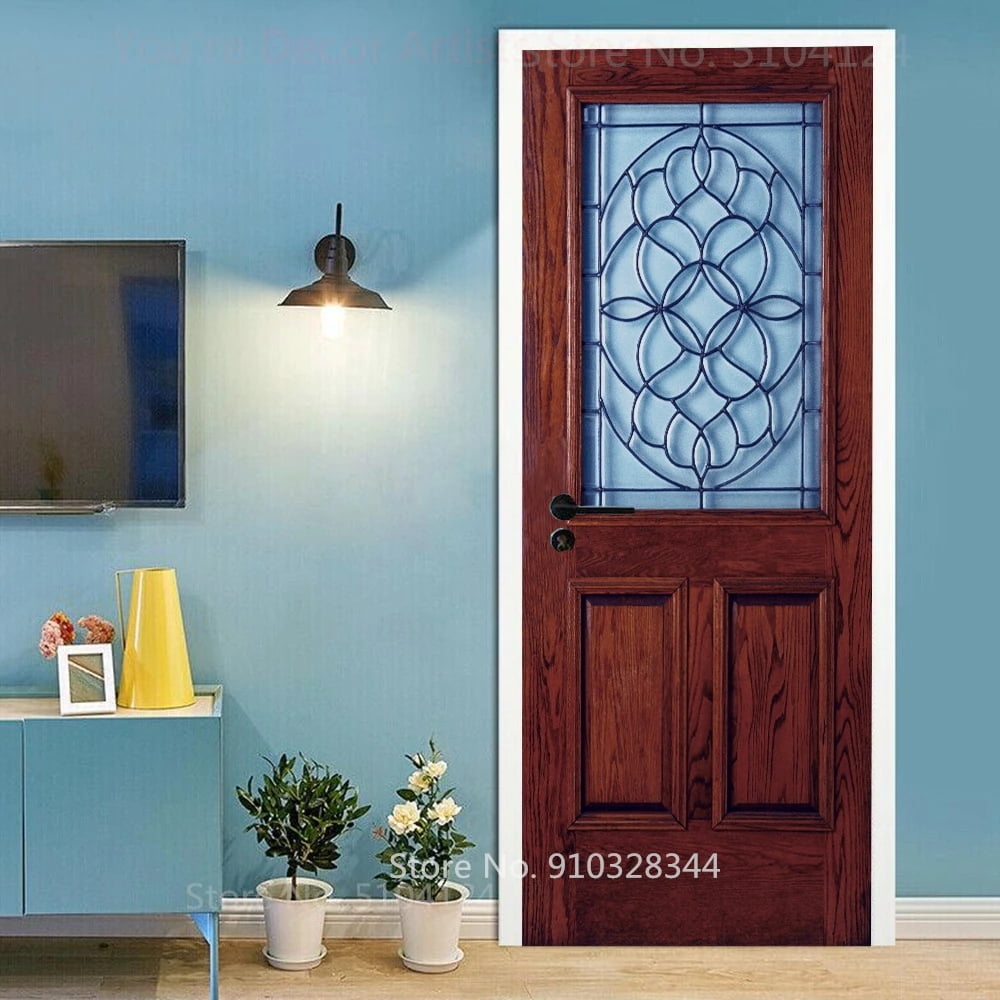 Glass Outside Landscape Door Stickers Beach Adhesive Mural ration ...