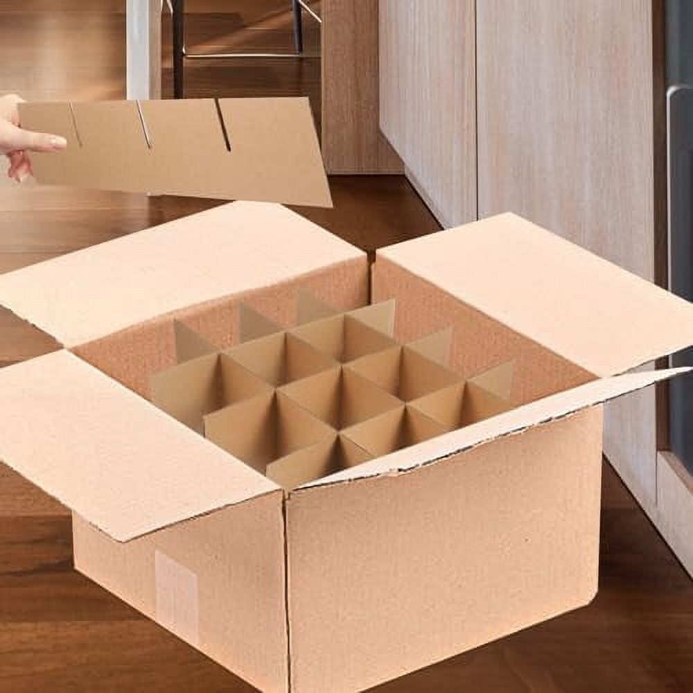 Glass Packing Kits- Glass Dividers for Moving Boxes- Glassware Dish ...
