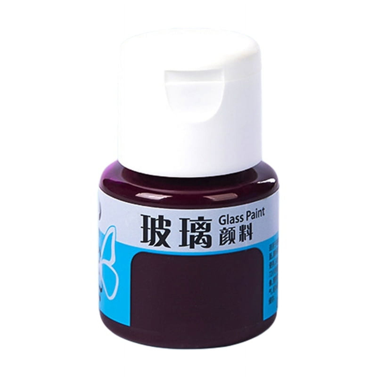 Glass Paint-Transparent-Colour Glossy and Brilliant DIY Craft Paint for ...