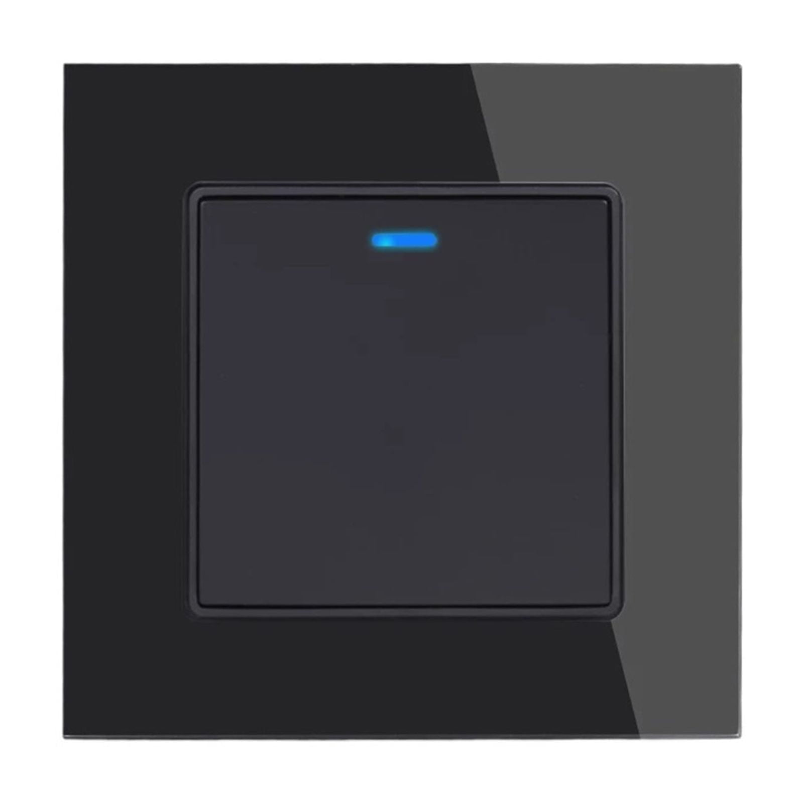 Glass Panel 1/2/3/4 Gang 1 Way Reset Pulse Switch Momentary Contact ...