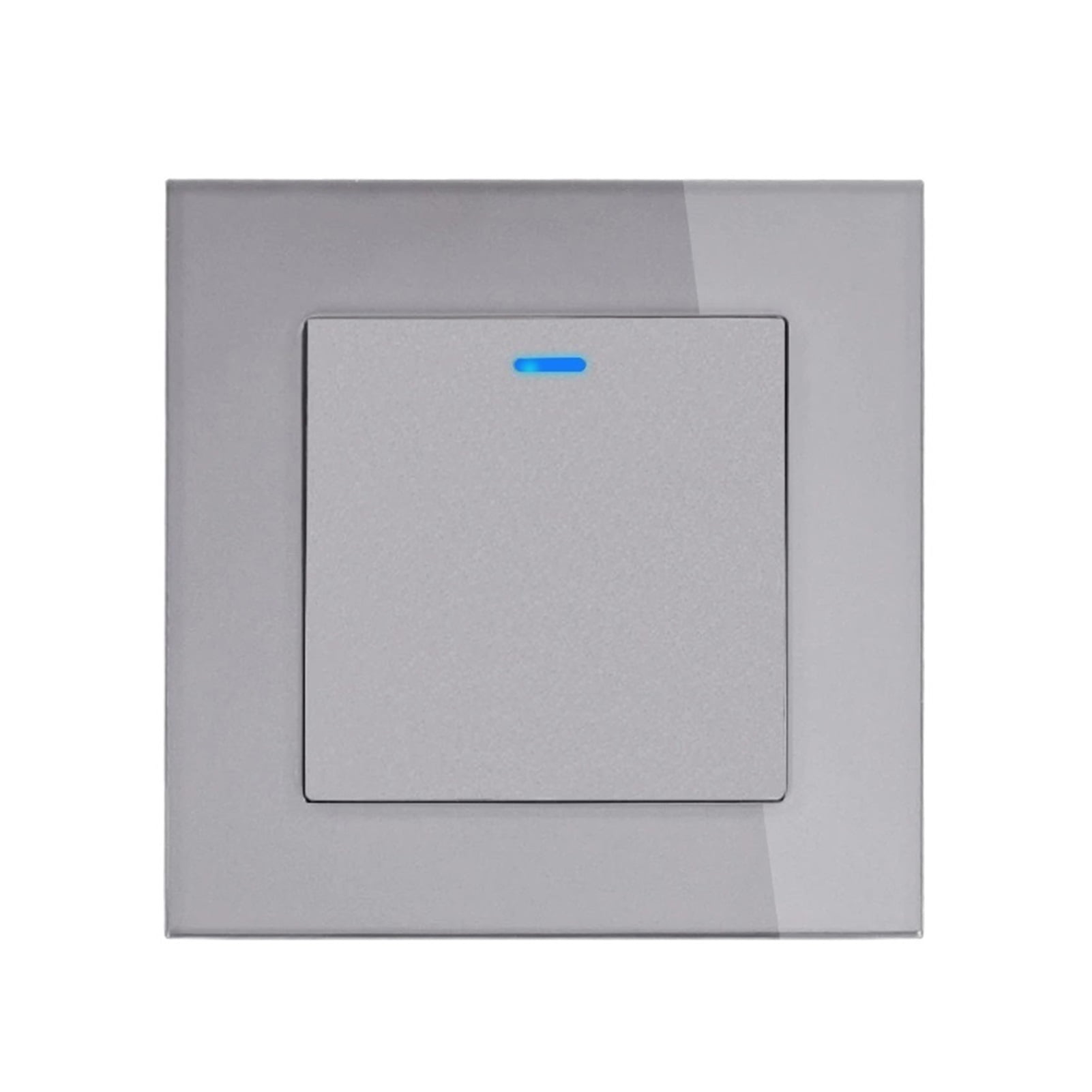 Glass Panel 1/2/3/4 Gang 1 Way Reset Pulse Switch Momentary Contact ...