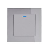Glass Panel 1/2/3/4 Gang 1 Way Reset Pulse Switch Momentary Contact ...