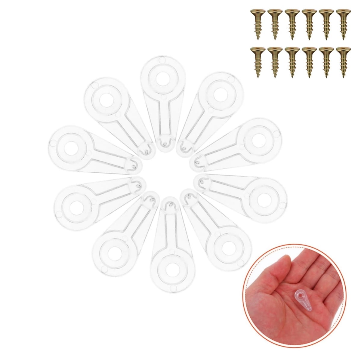 Glass Panel Holders,Set of 50 Durable Plastic Glass Panel Retainer ...