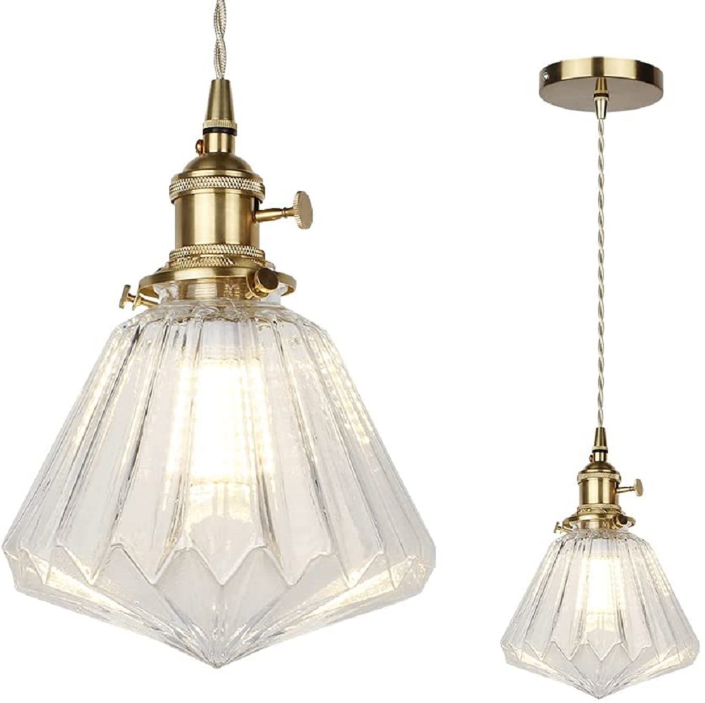 Glass Pendant Light Cluster Glass Ceiling Hanging Light 1 Light ...
