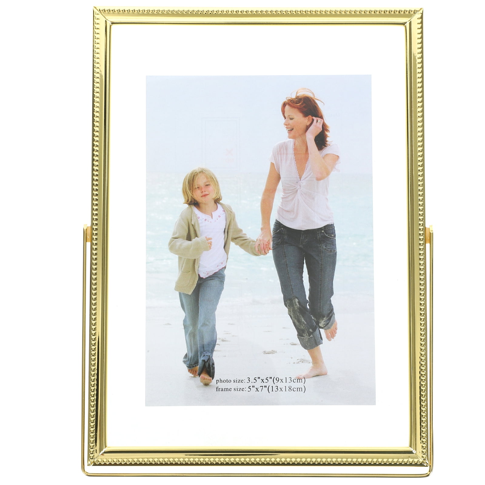 Glass Photo Frame Clear Table Decoration Metal Picture Frames Vintage ...