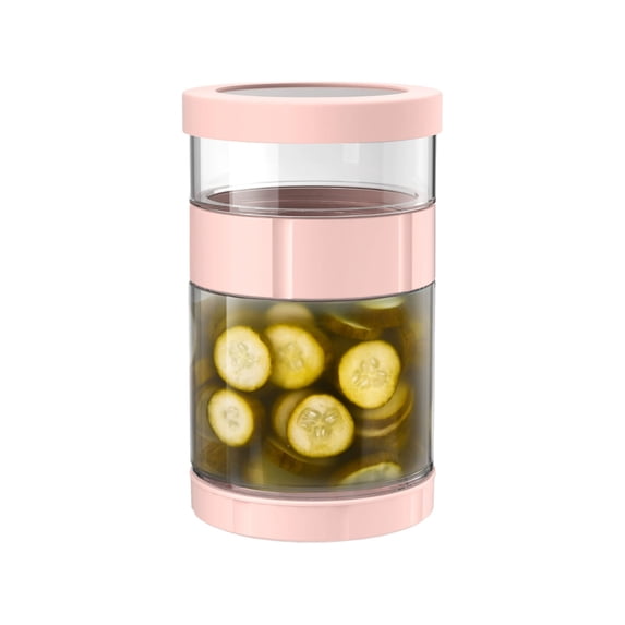 Glass Pickle Container with Strainer and Airtight Lid – Leakproof Kraut ...