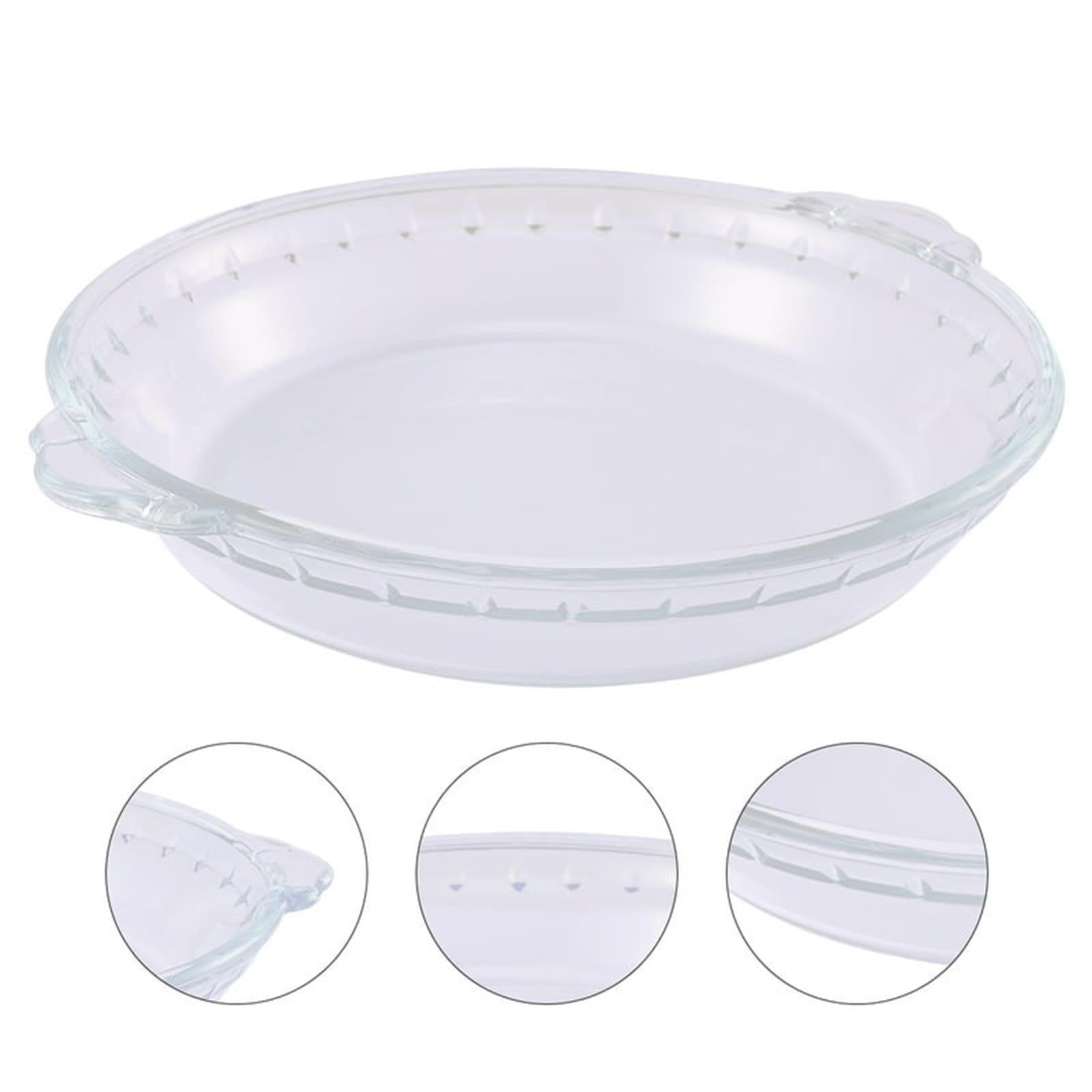 Glass Pie Plates, 7" Baking Dishes with Handles, Durable, Compact, Oven ...