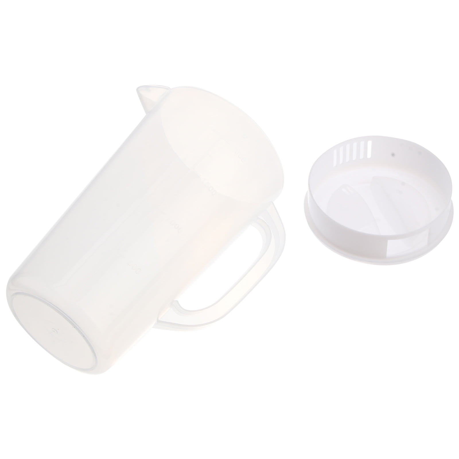 STRANDCHIC Beige Drinking Pitcher with Pouring Spout, Easy Pour ...