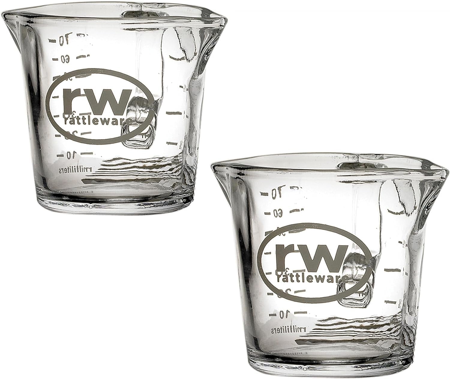 Glass Pitcher – Double Spouted Genuine Barista Measuring Cup with ...